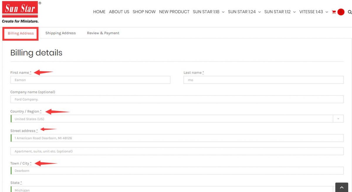 Shop – sunstarmodelcars