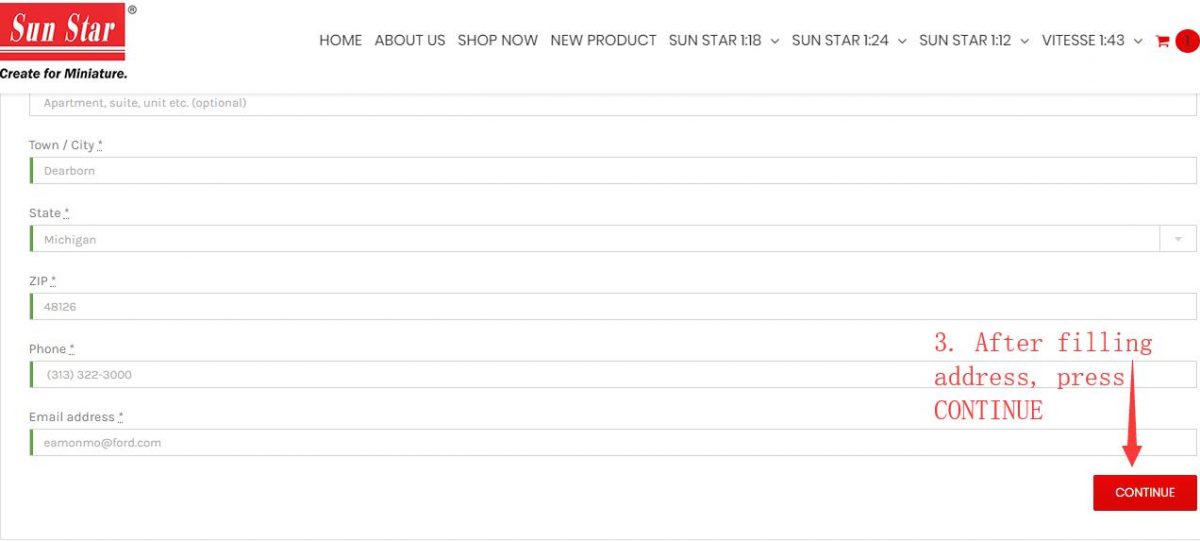 Shop – sunstarmodelcars